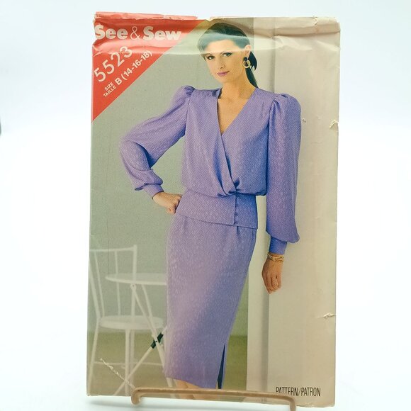 See & Sew | Office | Vintage See And Sew 5523 Misses Dress Pattern Size ...
